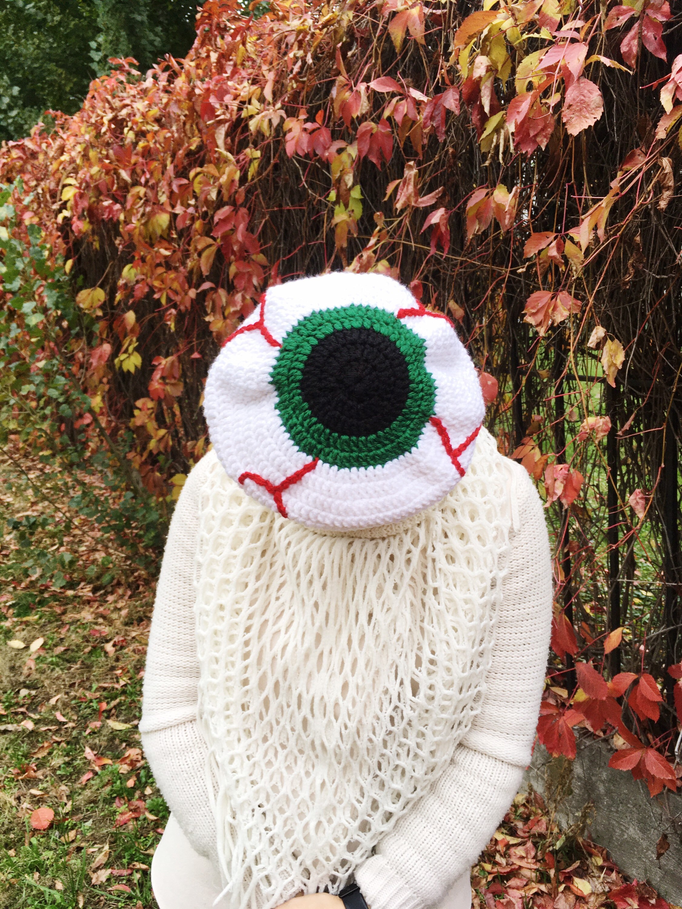 Eye Hat Knitted Funny Hat Crochet Weird Hat Prank Gift | Etsy
