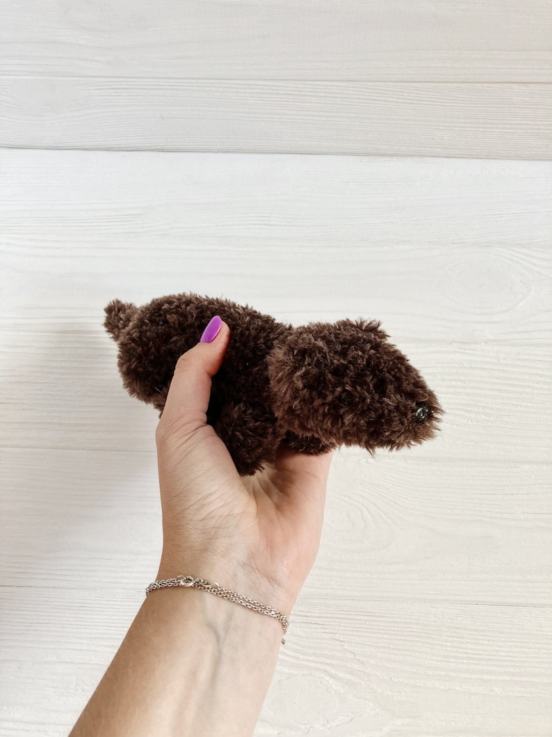 Plush Brown Ferret, Soft Animal Toy, Animal Lovers Gift - Etsy