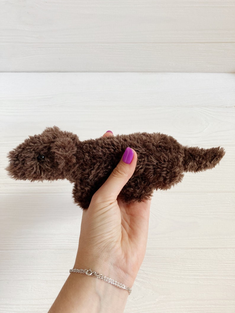 Plush Brown Ferret, Soft Animal Toy, Animal Lovers Gift - Etsy
