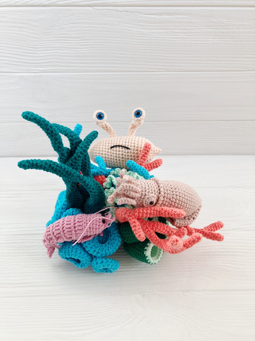 Coral Reef Stuffed Toy, Sea Animals Lovers Gift - Etsy