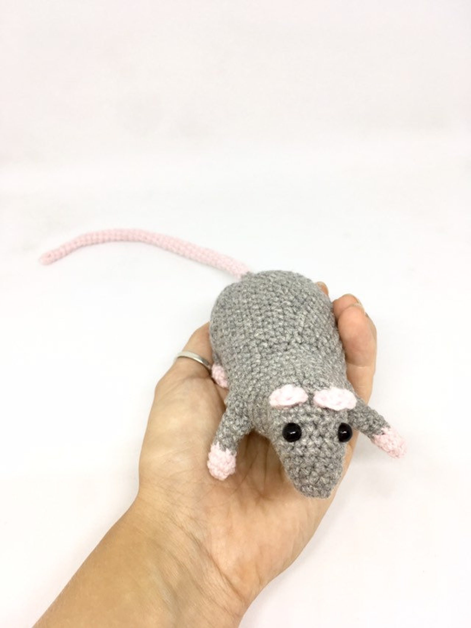 Set of 3 Crocheted Amigurumi Rat Stuffed Rat Toy Soft Mouse | Etsy