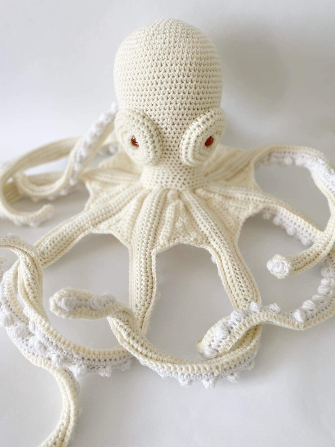 Big White Octopus, Ocean Themed Decor, Octopus Lovers Gift - Etsy