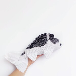 Koi Fish Grey, Stuffed Sea Animal, Sea Creature Lovers Gift - Etsy