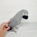 African Grey Parrot, Bird Stuffed Toy, Personalized Parrot Soft ...