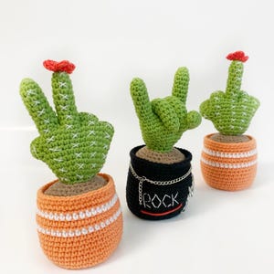 Cactus With Middle Finger, Stuffed Plant in the Pot - Etsy
