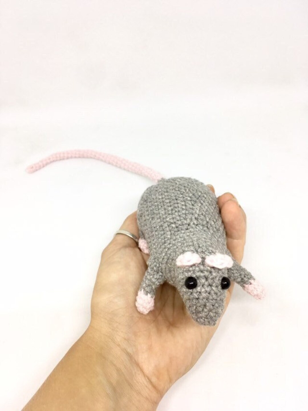 Stuffed Grey Rat, Soft Mouse Toy, Chinese New Year Gift, Rat Lovers ...