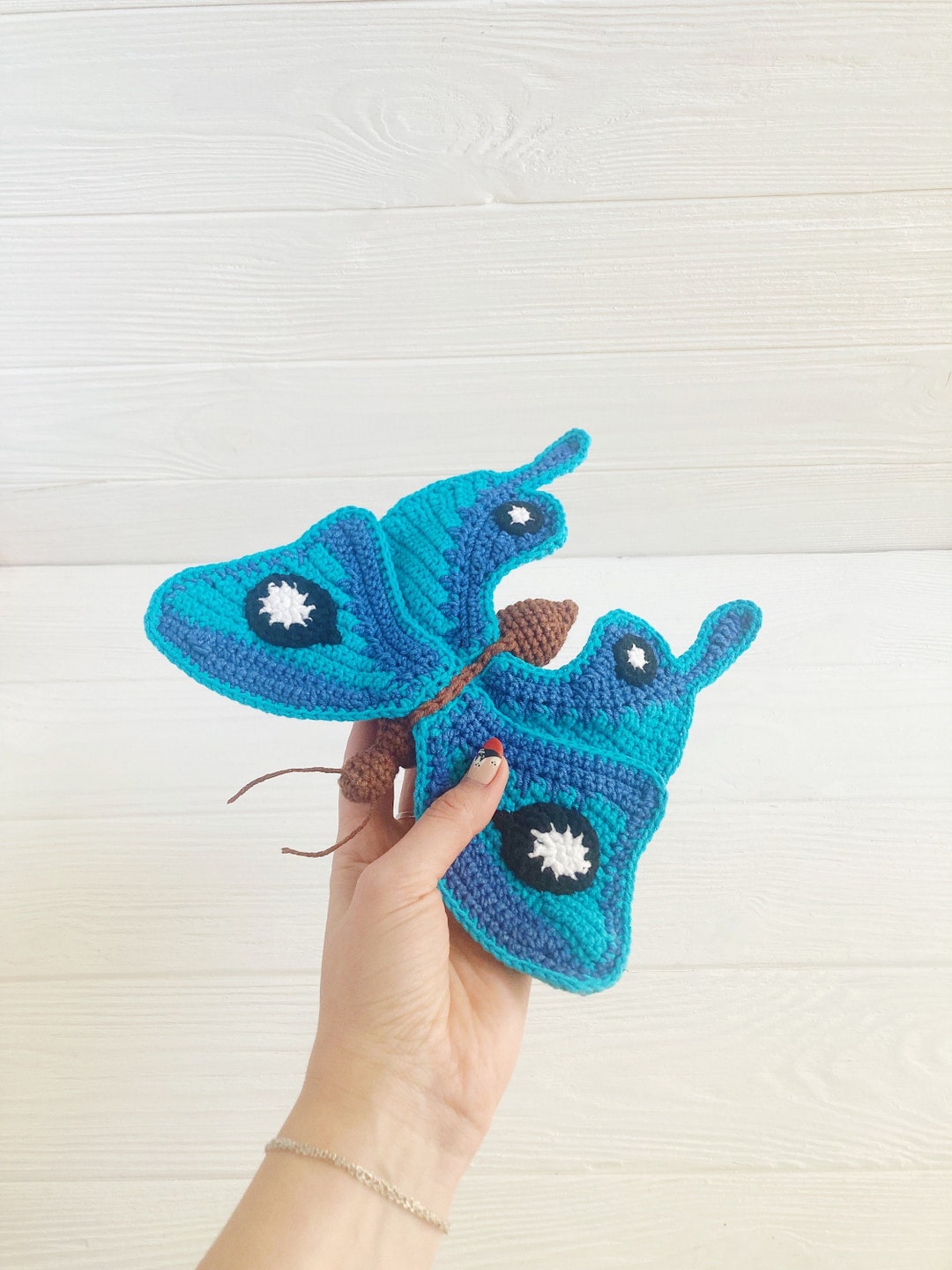 Blue Butterfly, Soft Insect, Insect Lover Gift, Butterfly Decor - Etsy