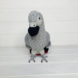 African Grey Parrot, Bird Stuffed Toy, Personalized Parrot Soft ...