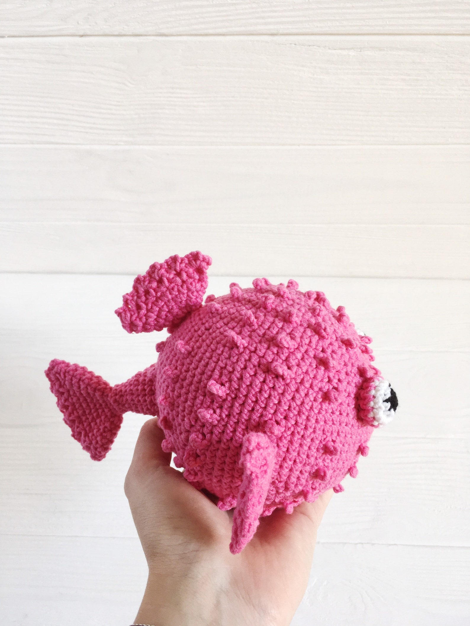 Puffer Fish Pink Toy Newborn Gift Sea Creature Lovers | Etsy