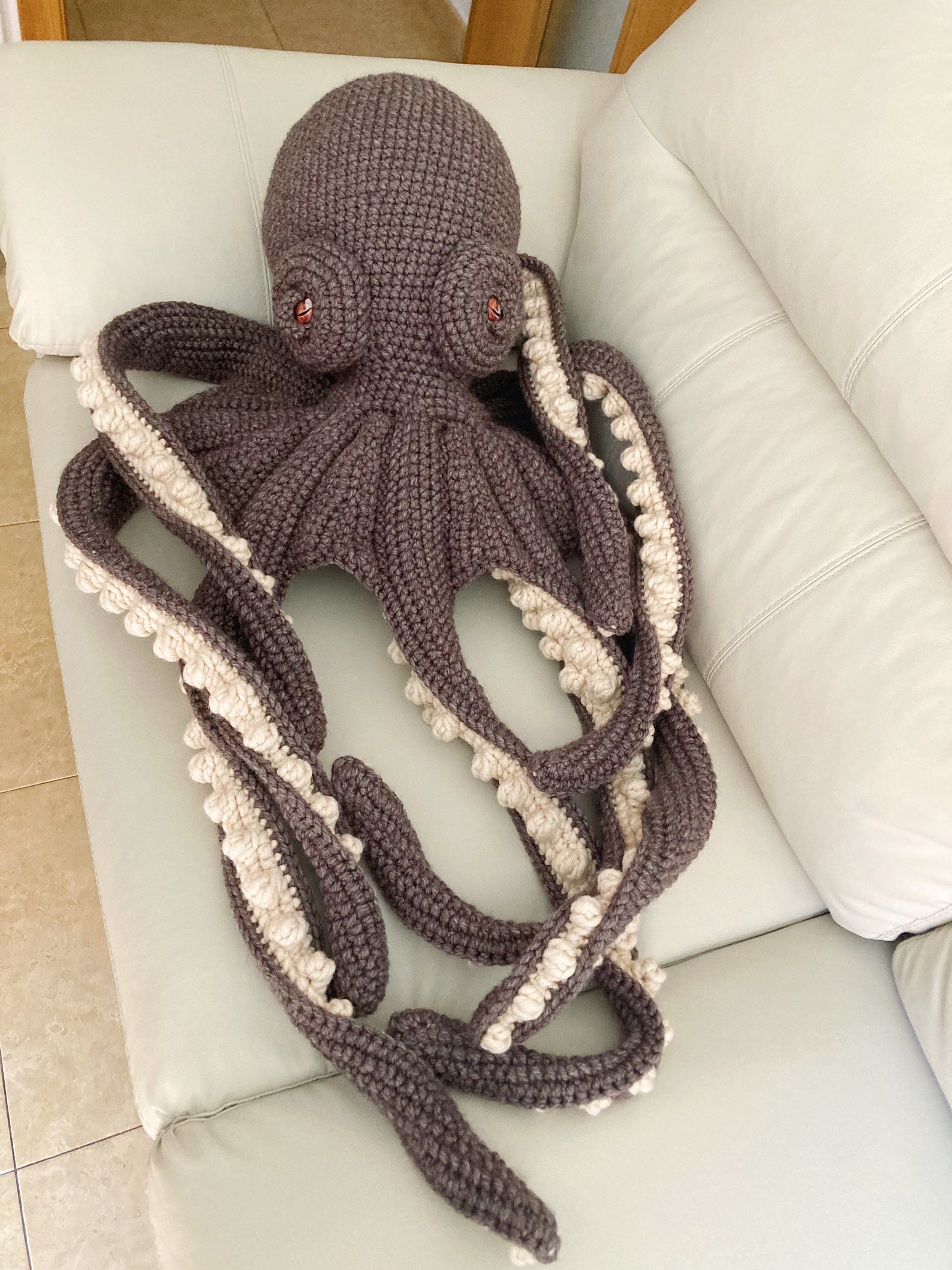 Giant Stuffed Octopus, Big Brown Plush Octopus - Etsy