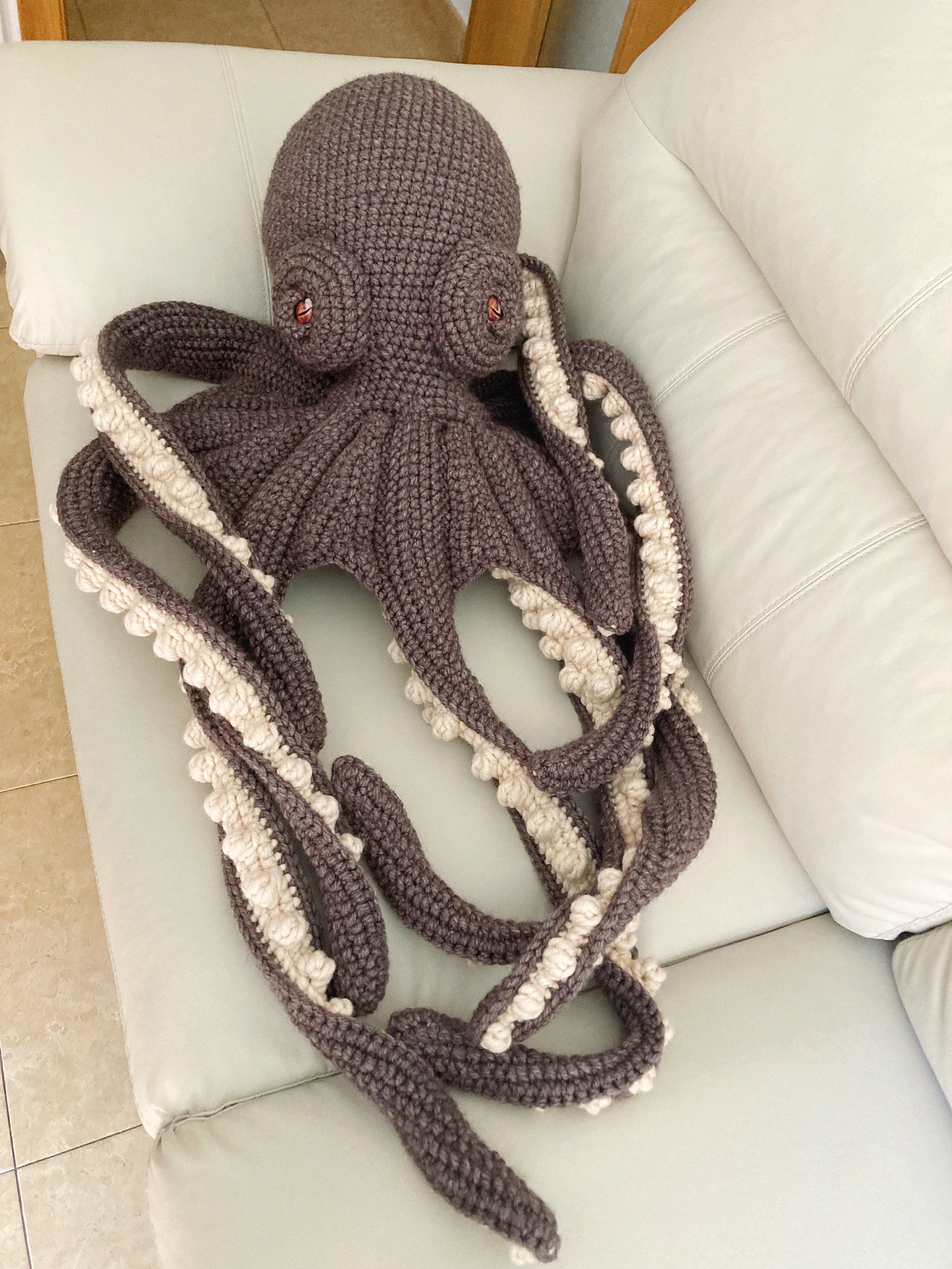 Giant Stuffed Octopus, Big Brown Plush Octopus - Etsy