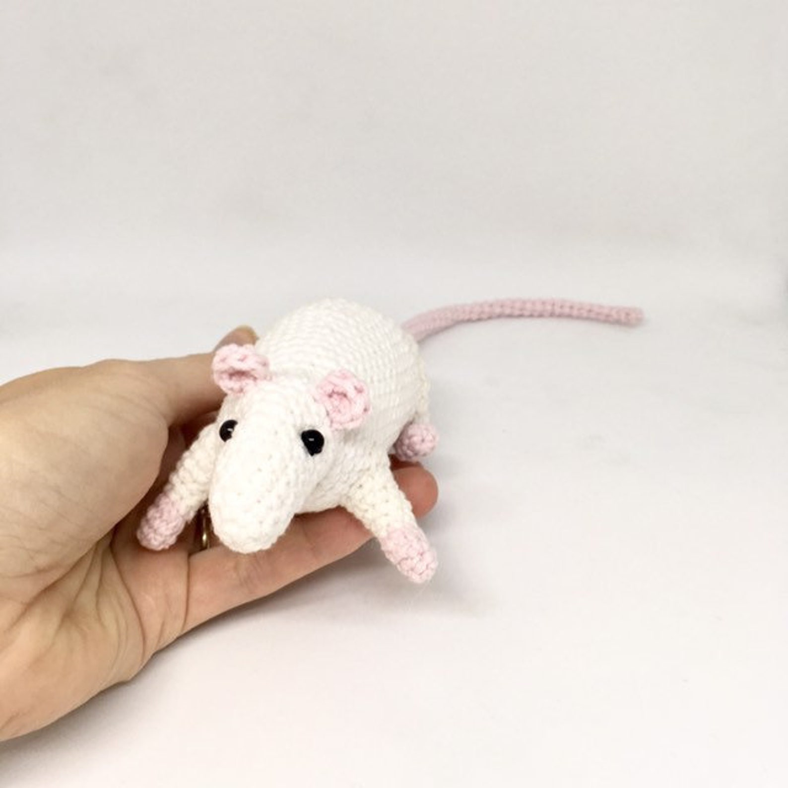 Set of 3 Crocheted Amigurumi Rat Stuffed Rat Toy Soft Mouse | Etsy