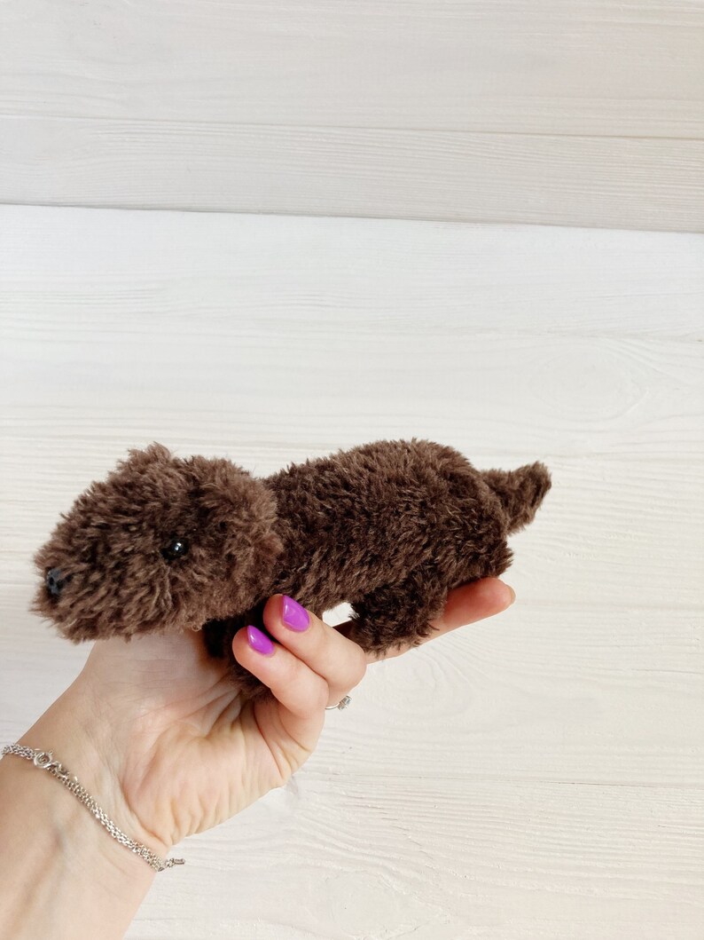 Plush Brown Ferret, Soft Animal Toy, Animal Lovers Gift - Etsy
