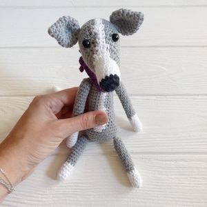 Grey Greyhound Dog, Skinny Dog Toy, Puppy Lovers, Soft Stuffed Toy ...