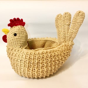Hen Basket, Easter Egg Holder, Easter Home Decor - Etsy