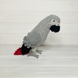 African Grey Parrot, Bird Stuffed Toy, Personalized Parrot Soft ...