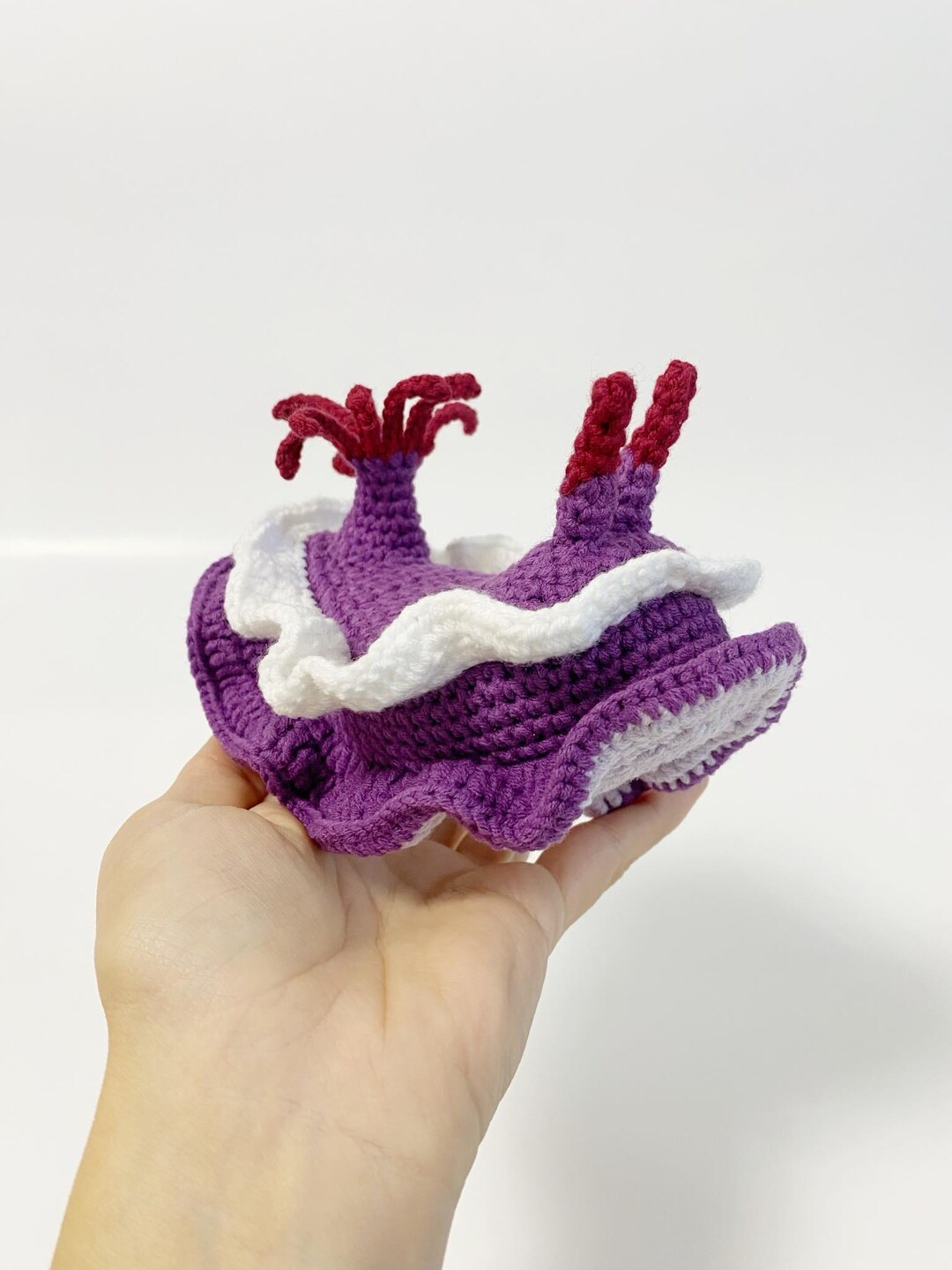 Crocheted Purple Sea Slug Plush: Handmade Sea Animal Toy - Etsy