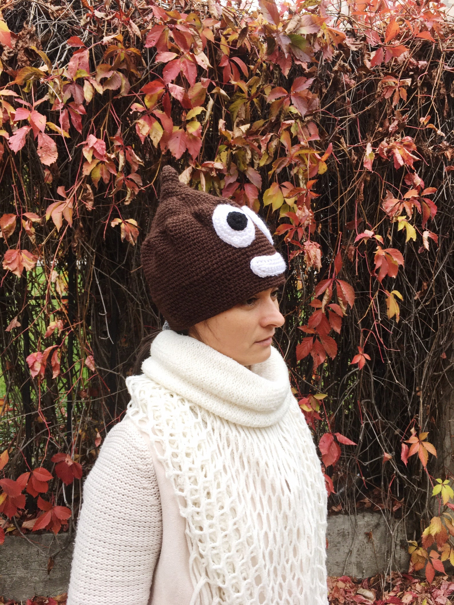 Toilet Hat Knitted Poop Hat Crochet Crap Head Hat Prank - Etsy
