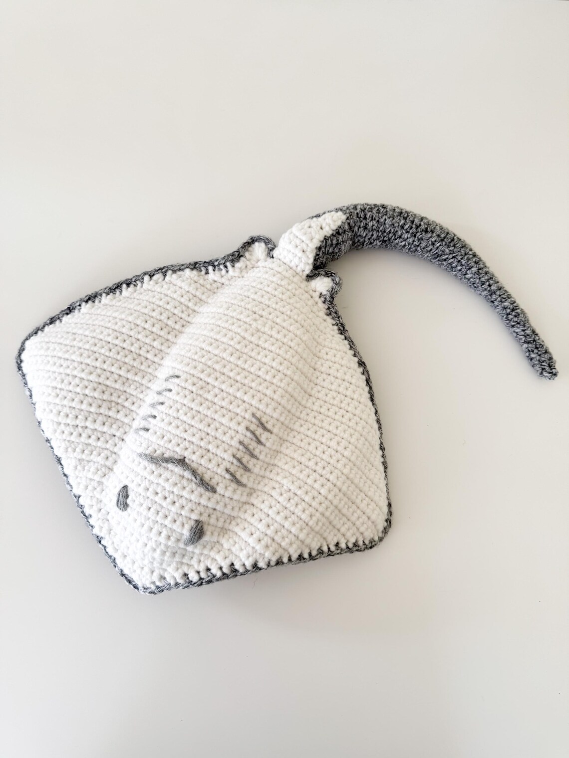 Stingray Plush Toy, Sea Animals Lovers Gift, Big Stuffed Sea Creature ...