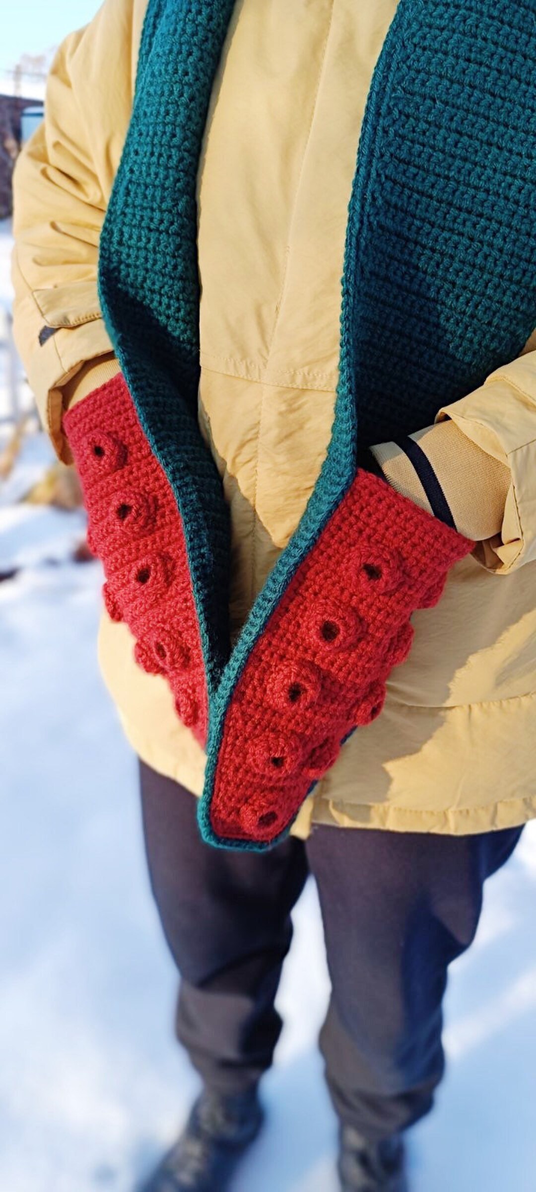 Tentacle Scarf, Octopus Wrap, Sea Creature Lovers Gift, Scarf With ...