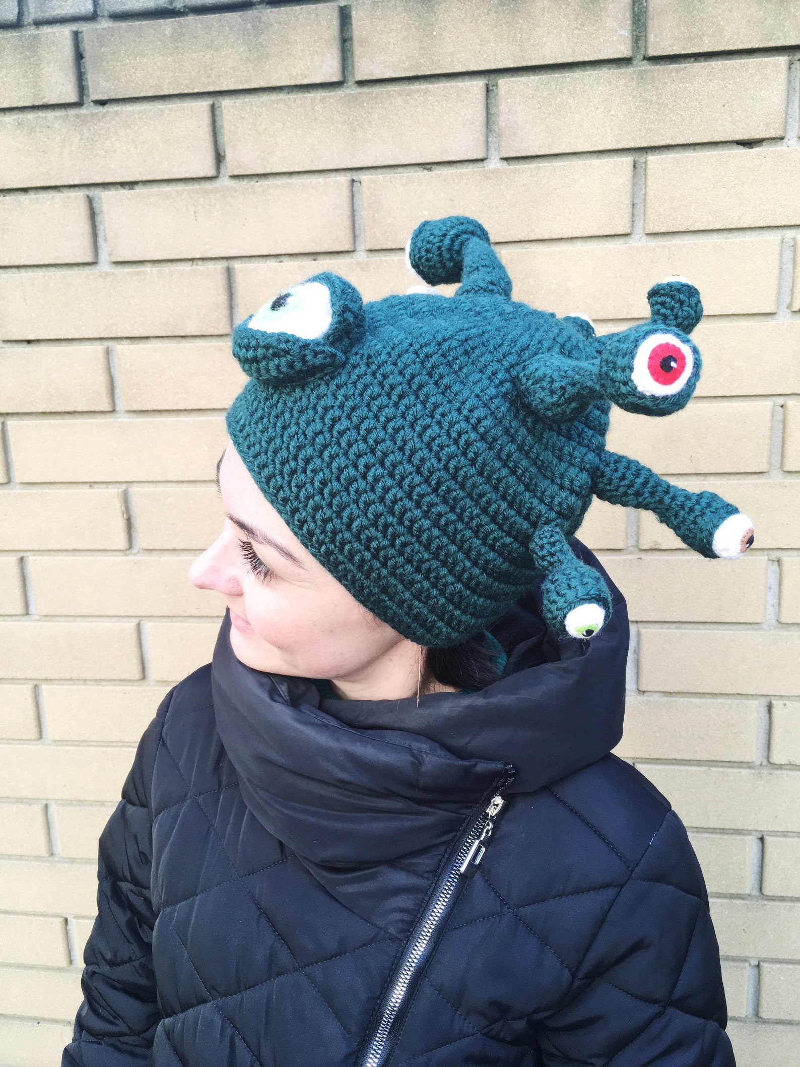 Freak Hat With Eyes Geek Gift Weird Bean Mascot Fans - Etsy