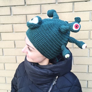 Freak Hat With Eyes, Geek Gift, Weird Bean, Mascot Fans Present - Etsy