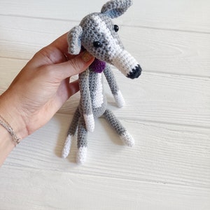 Grey Greyhound Dog, Skinny Dog Toy, Puppy Lovers, Soft Stuffed Toy ...