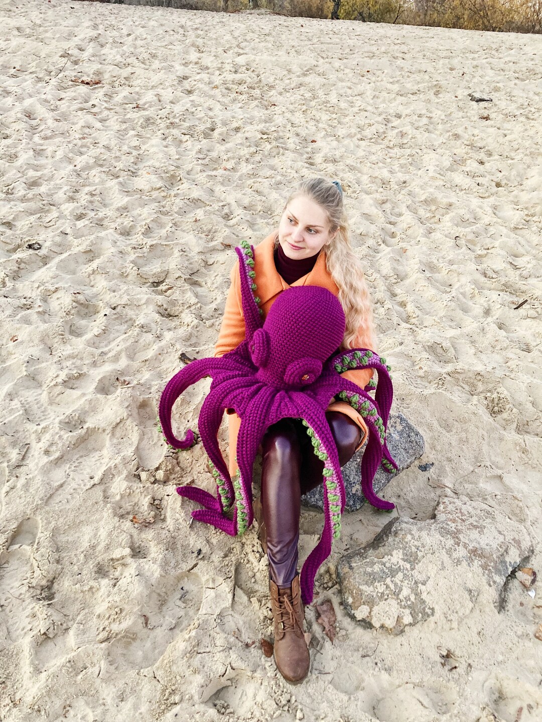 Giant Octopus Octopus Stuffed Toy Sea Animal Lover Gift - Etsy