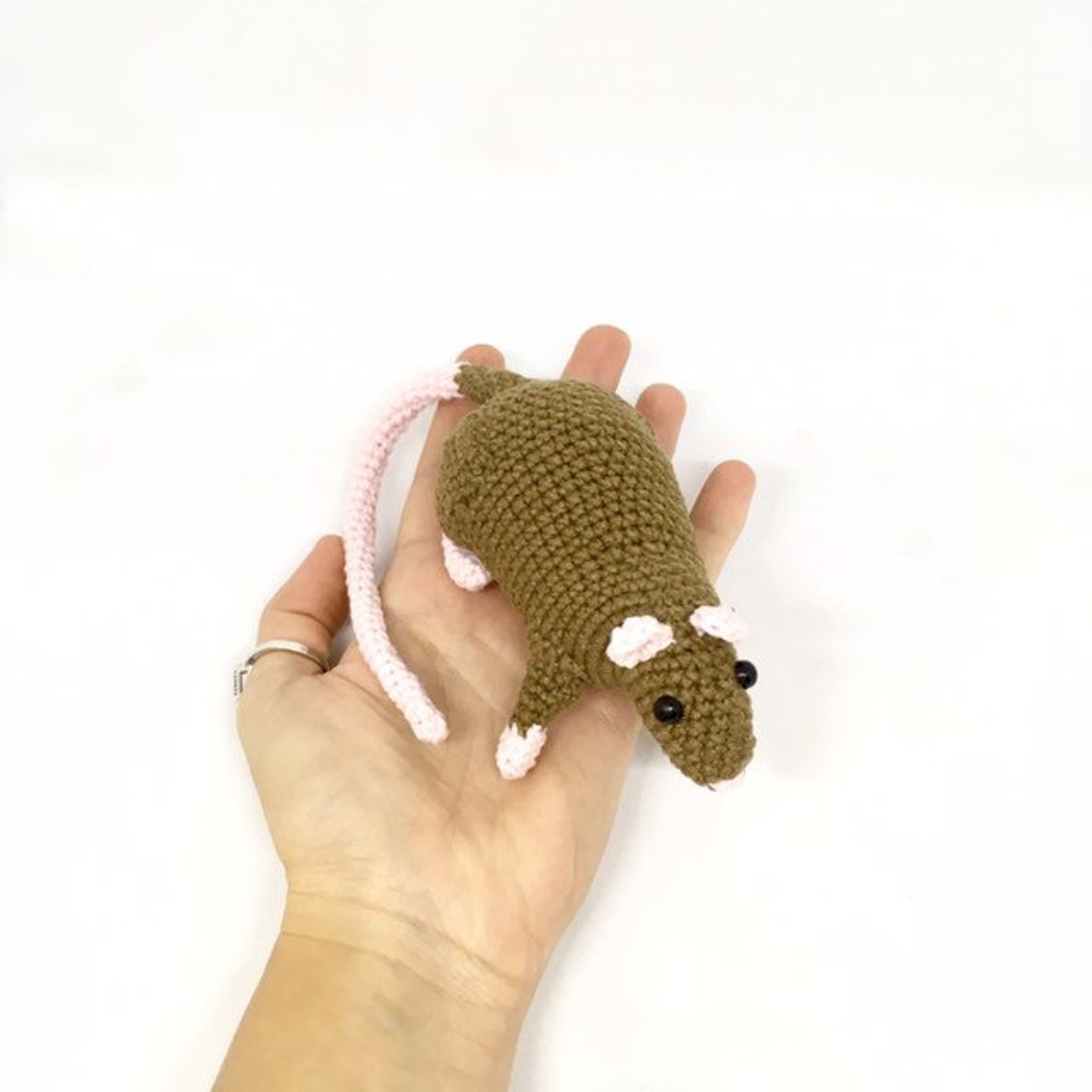 Set of 3 Crocheted Amigurumi Rat Stuffed Rat Toy Soft Mouse | Etsy