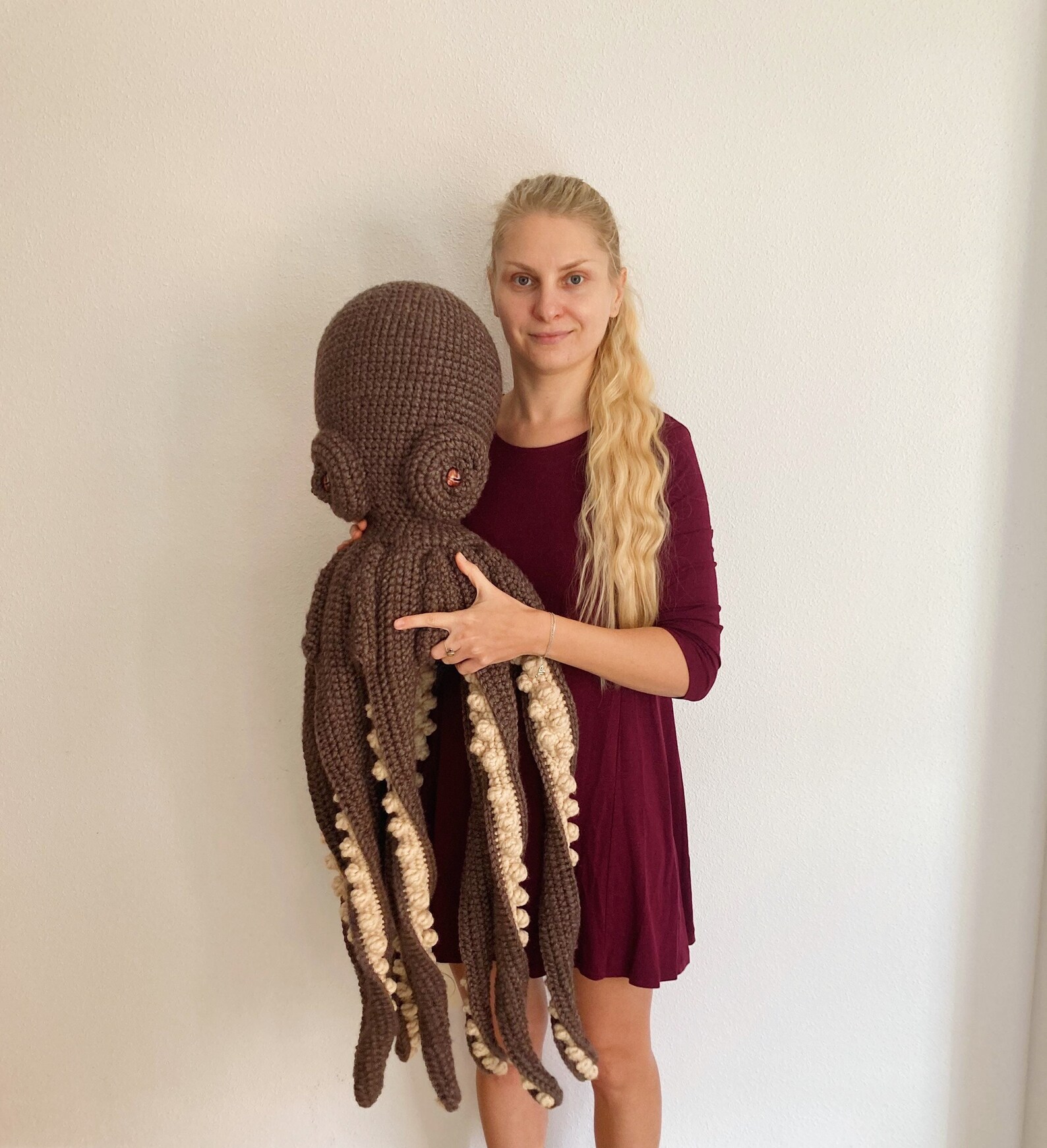 Giant Stuffed Octopus, Big Brown Plush Octopus - Etsy