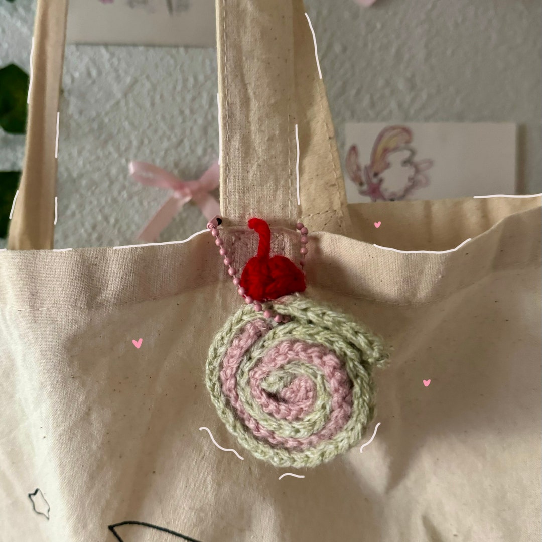 CROCHET Cake Roll Keychains - Etsy