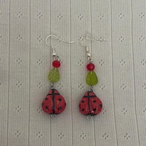 Ladybug Earrings - Etsy