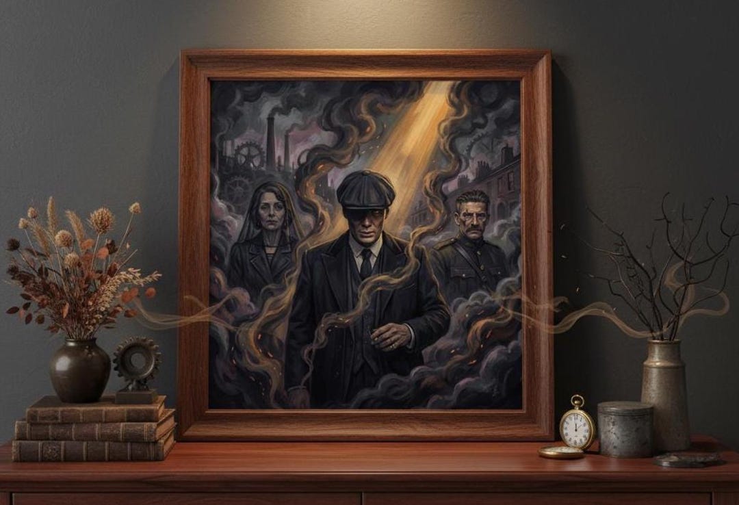 Birmingham Shadow King: Peaky Blinders Art Print, Thomas Shelby ...