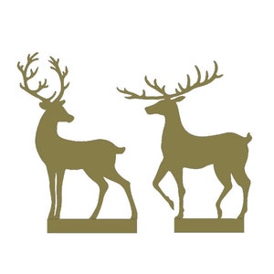 Reindeer Standee Svg, 3D Deer Svg, Standing Deer Svg, Cut File for ...