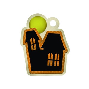Haunted House Tag Svg, Gift Tag, Display Tag, Halloween Tag, Cut File ...
