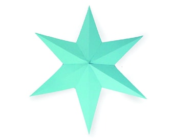 3D 6-point Star SVG - Etsy