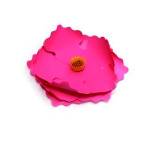 Ruffle Medium Flower, 3d Paper Flower Svg, Flower Template, Paper ...