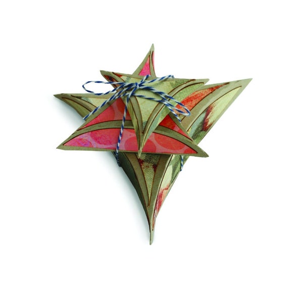 Triangle Gift Box Cut Template - 60+ Gift Ideas for 2023