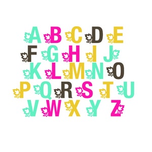 Doodle Letters Clipart, Make Your Own Name, Svg Bundle, Alphabet Doodle ...