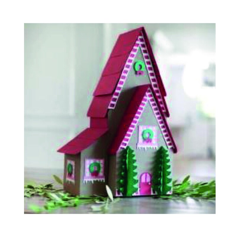 3d Christmas House Svg - Etsy