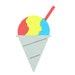 2D Snow Cone, Snow Cone Clipart, Svg, Dxf, Cut File, Cricut, Cameo ...