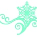 Swirly Snowflake Svg, Snowflake Clipart, Vector Art, Print and Cut ...