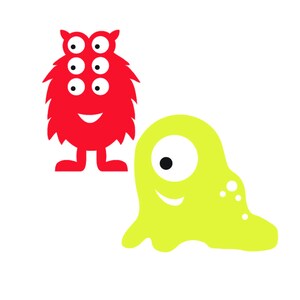 Cute Monsters Svg, Monster Clipart, Vector Art, Print and Cut, File for ...