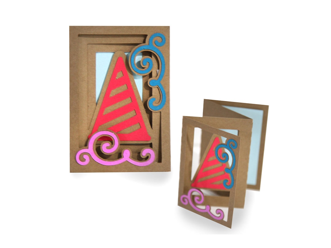 3D Greeting Card, Accordion Card, Cut File for Silhouette, for Cricut ...