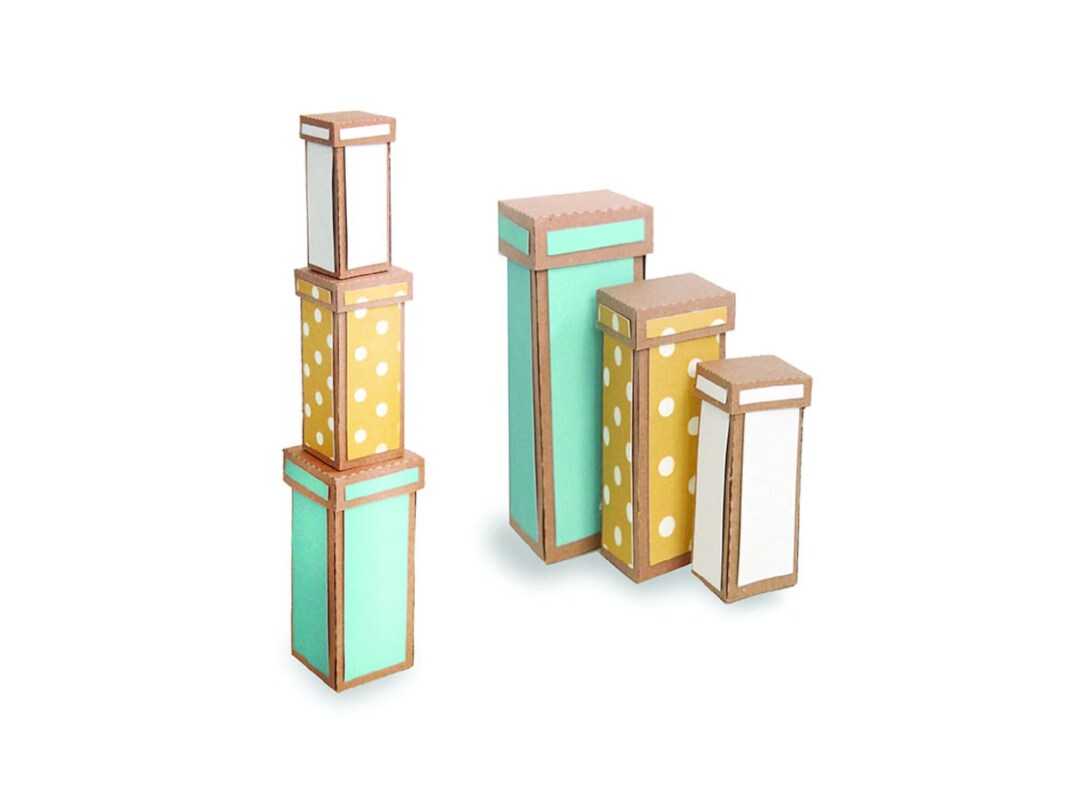 3D Box Svg, Box Template, Gift Box Template, Gift Box SVG, Party Favor ...