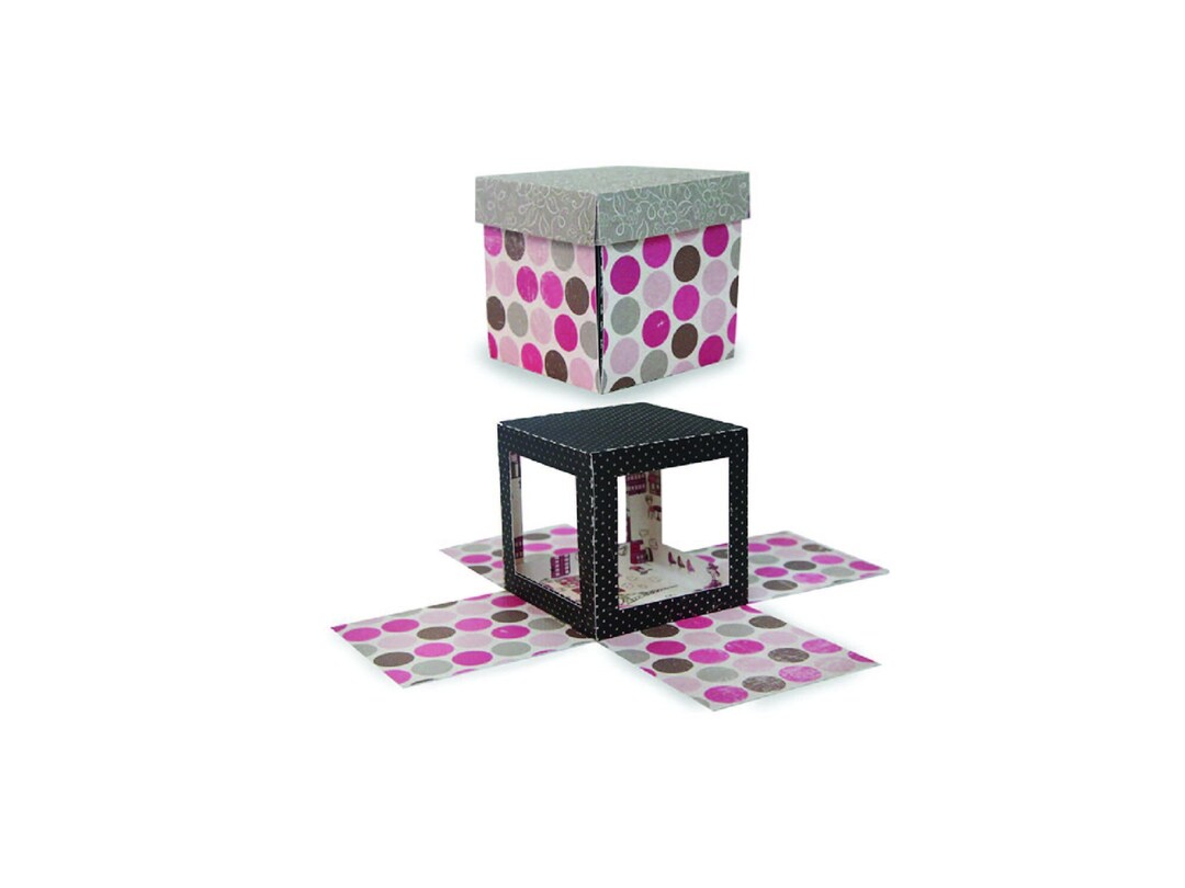 3D Box Svg, Surprise Box, Gift Box Template, Gift Box SVG, Party Favor ...