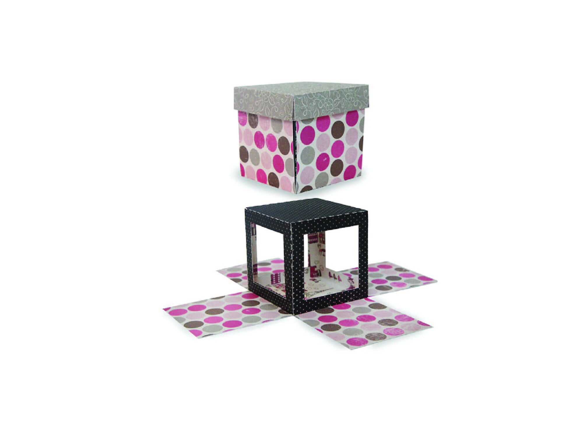 3D Box Svg, Surprise Box, Gift Box Template, Gift Box SVG, Party Favor ...