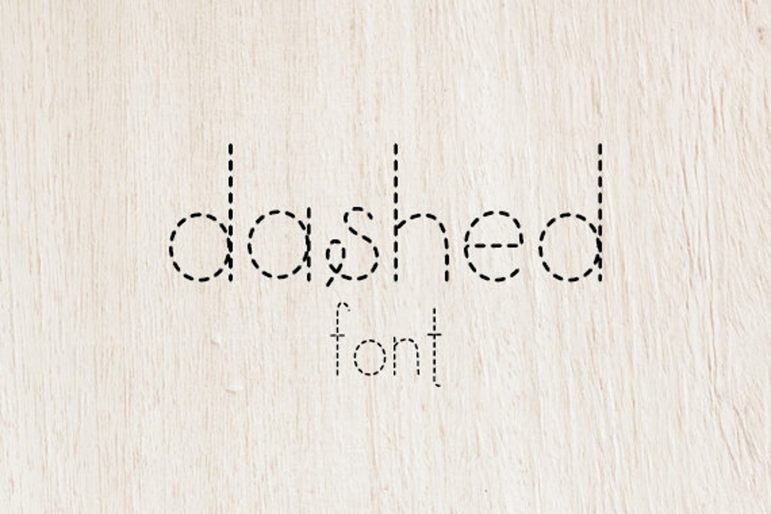Dash Font, Dash Lines Font, Digital Font, Handwritten Fonts, Commercial ...