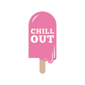 Chill Out SVG, Popsicle Clipart, Vector Art, Popsicle, Silhouette Cut ...