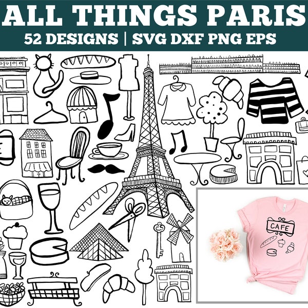 Paris Svg Bundle - Etsy